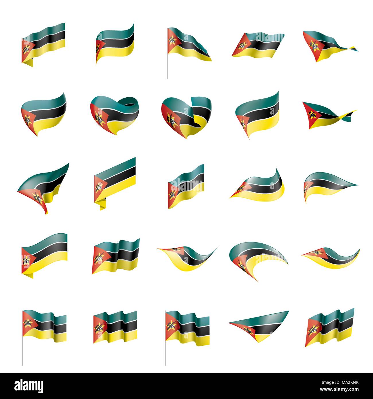 Mozambique flag, vector illustration Stock Vector Image & Art - Alamy