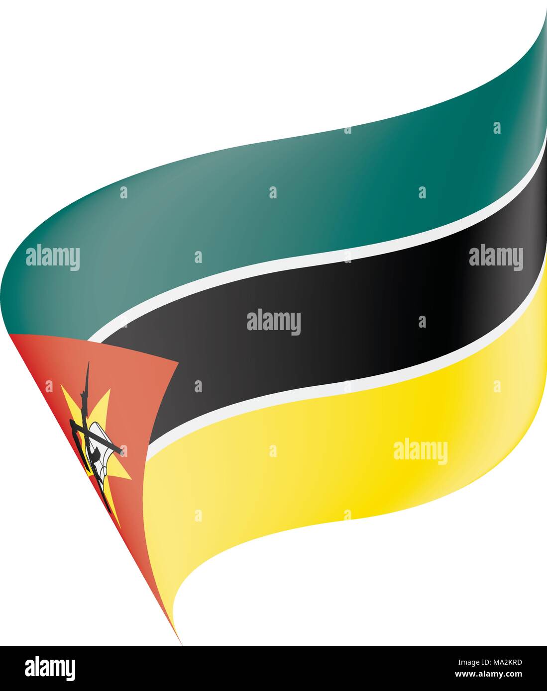 Mozambique flag, vector illustration Stock Vector Image & Art - Alamy