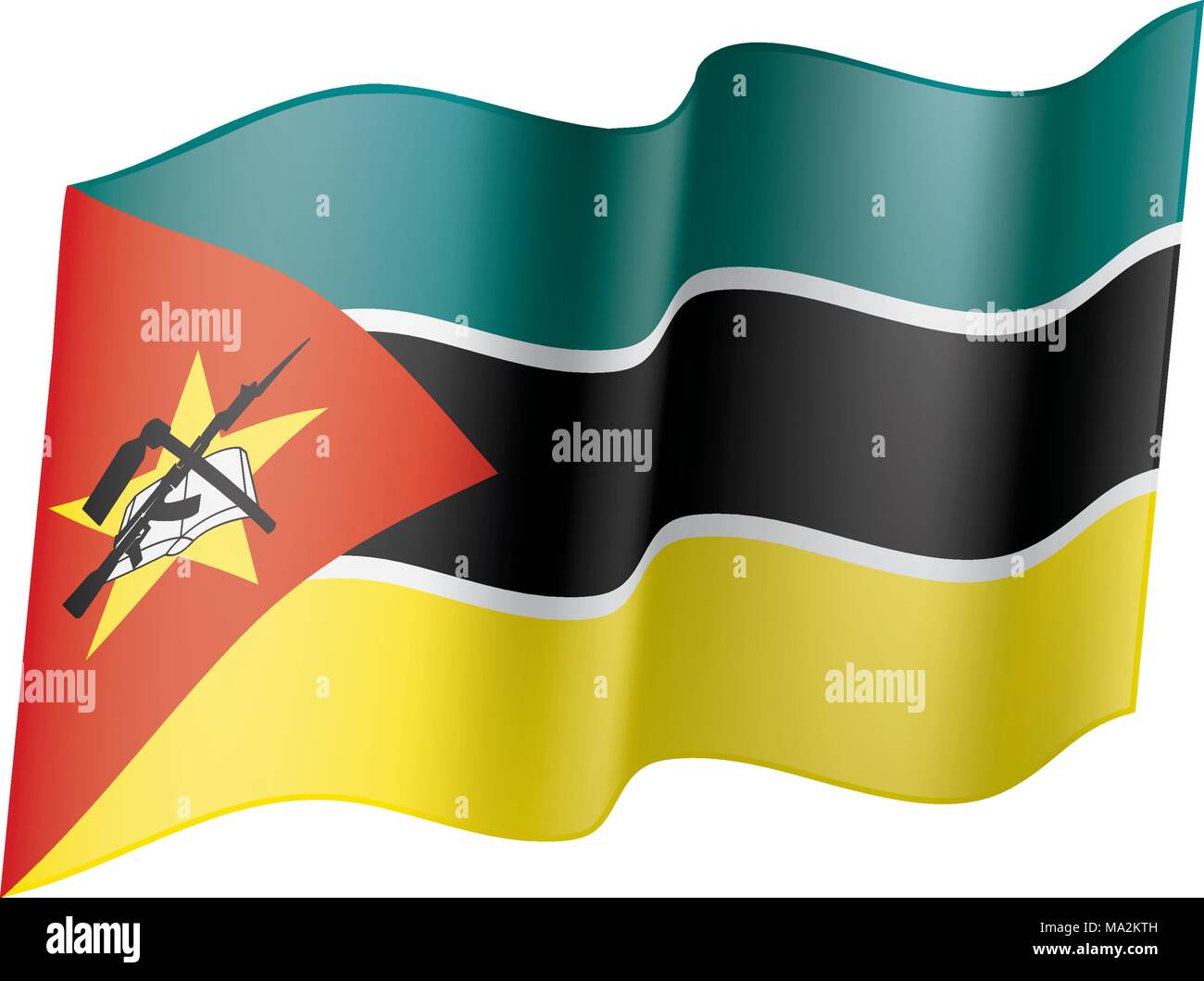 Flag mozambique hi-res stock photography and images - Alamy