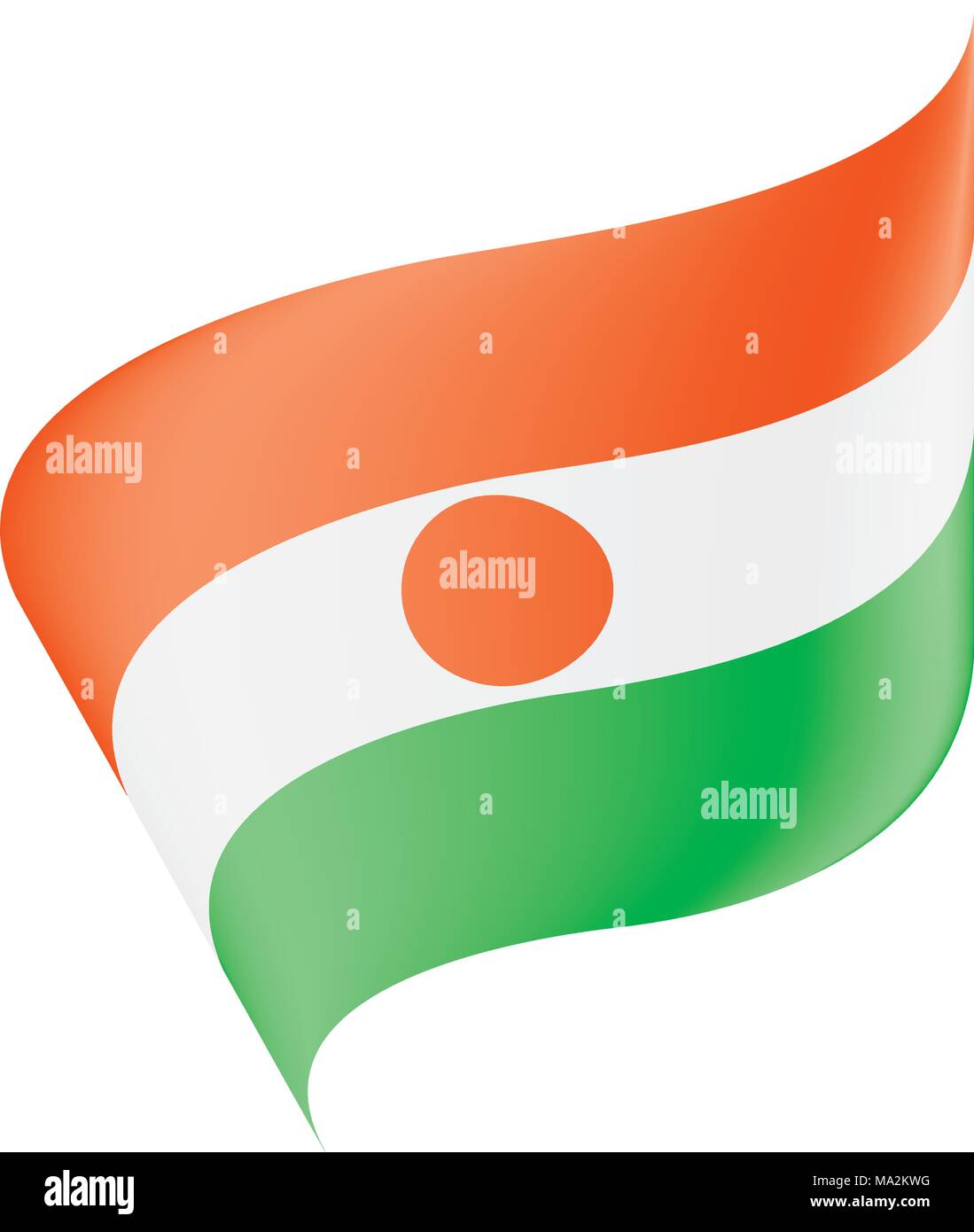 Niger flag illustration Stock Vector Images - Alamy