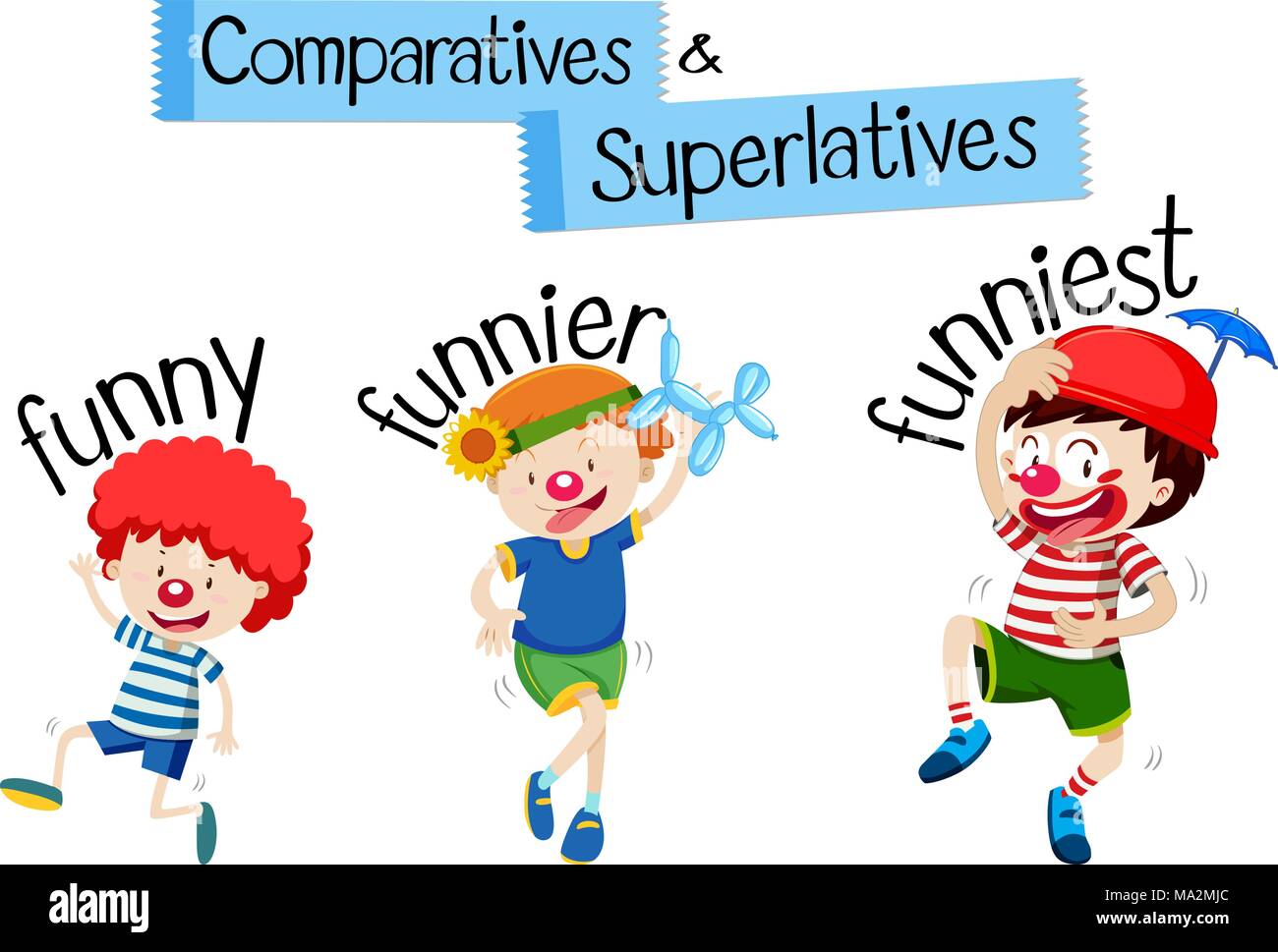 Comparatives And Superlatives Word For Funny Illustration Stock Vector Image Art Alamy comparatives-and-superlatives-word-for-funny-illustration-stock-vector-image-art-alamy