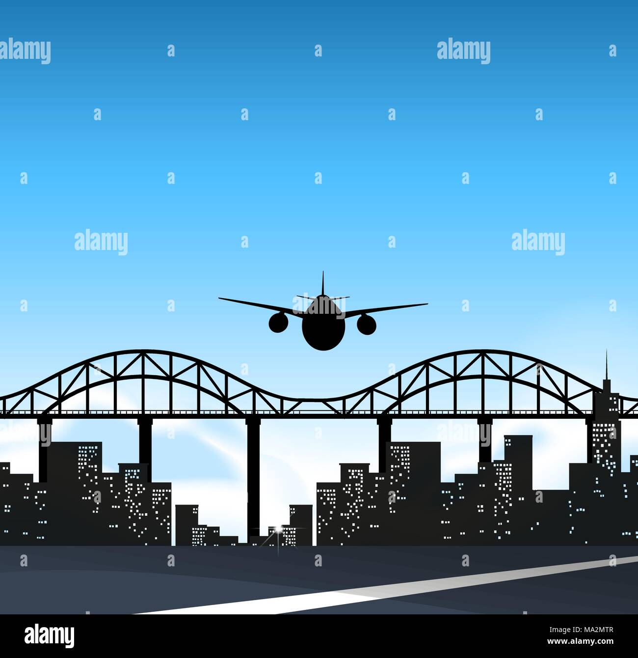 Airplane towers Stock Vector Images - Alamy