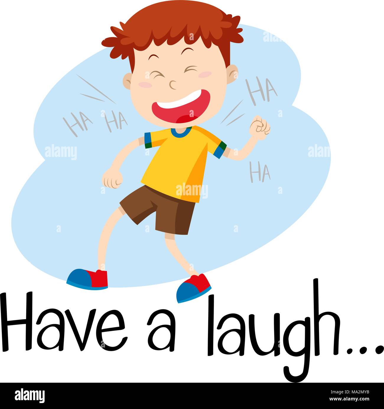 Wordcard for have a laugh illustration Stock Vector Image & Art - Alamy