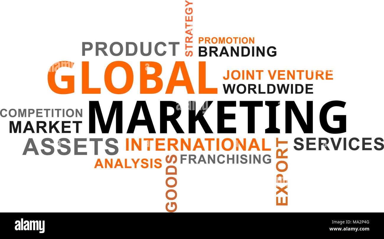 word cloud - global marketing Stock Vector Image & Art - Alamy