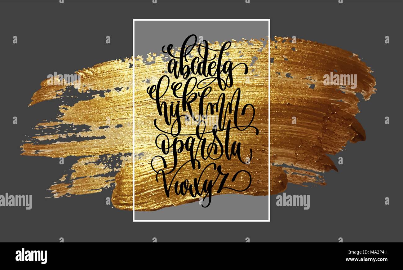 Alphabet letters painting Stock Vector Images - Alamy