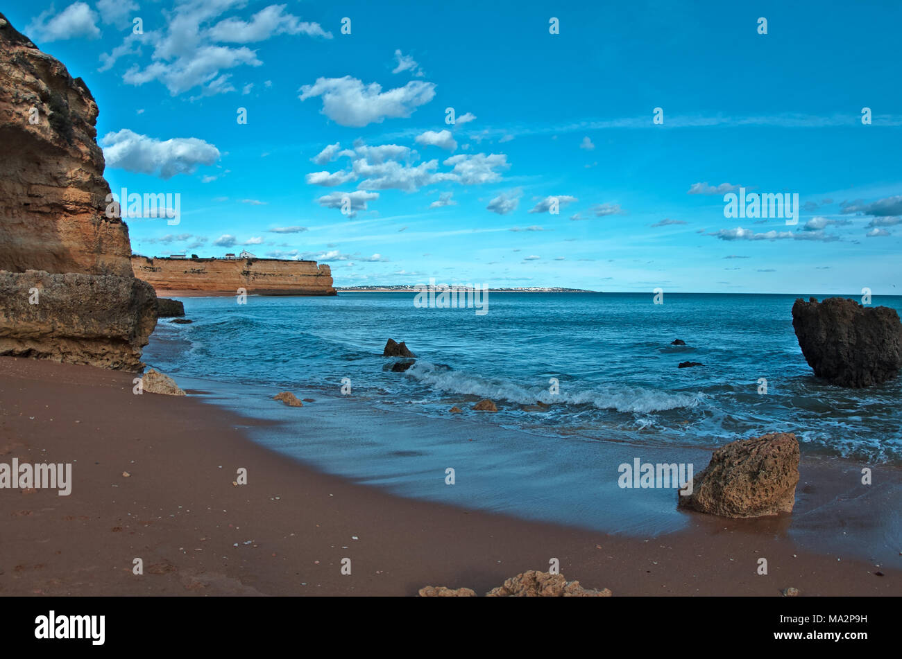 Praia Nova Beach. Algarve, Portugal Stock Photo - Alamy