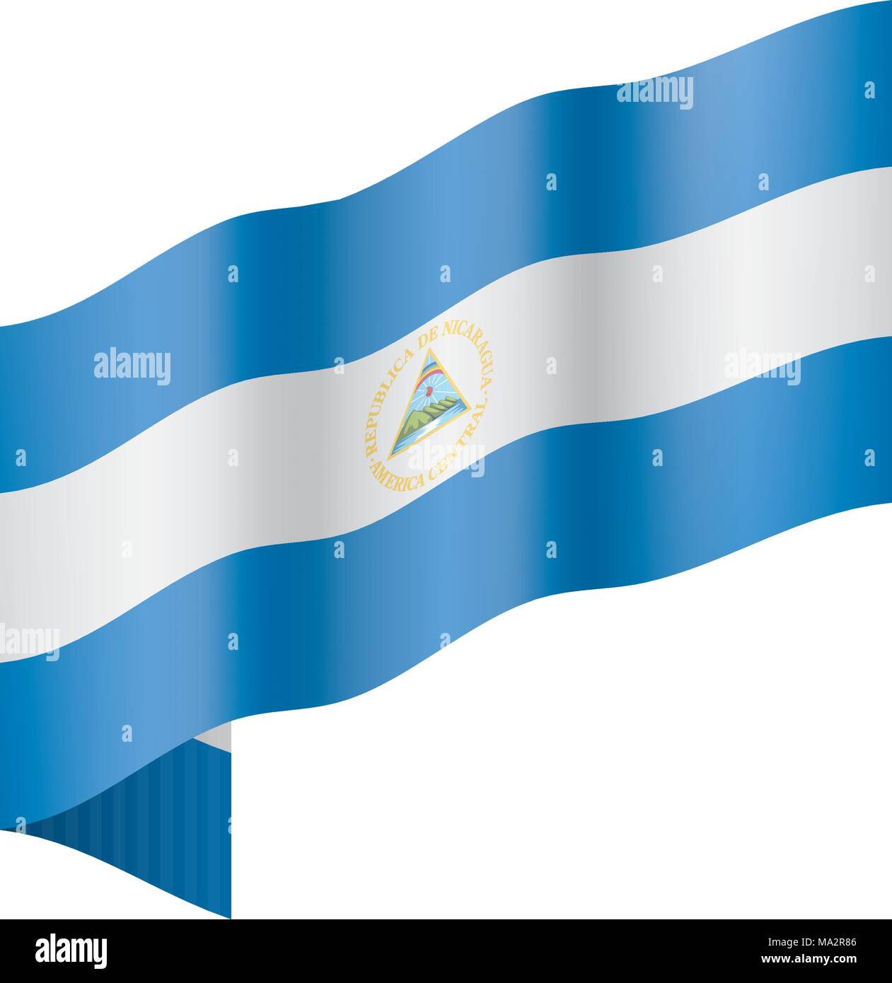 Nicaragua flag, vector illustration Stock Vector Image & Art - Alamy