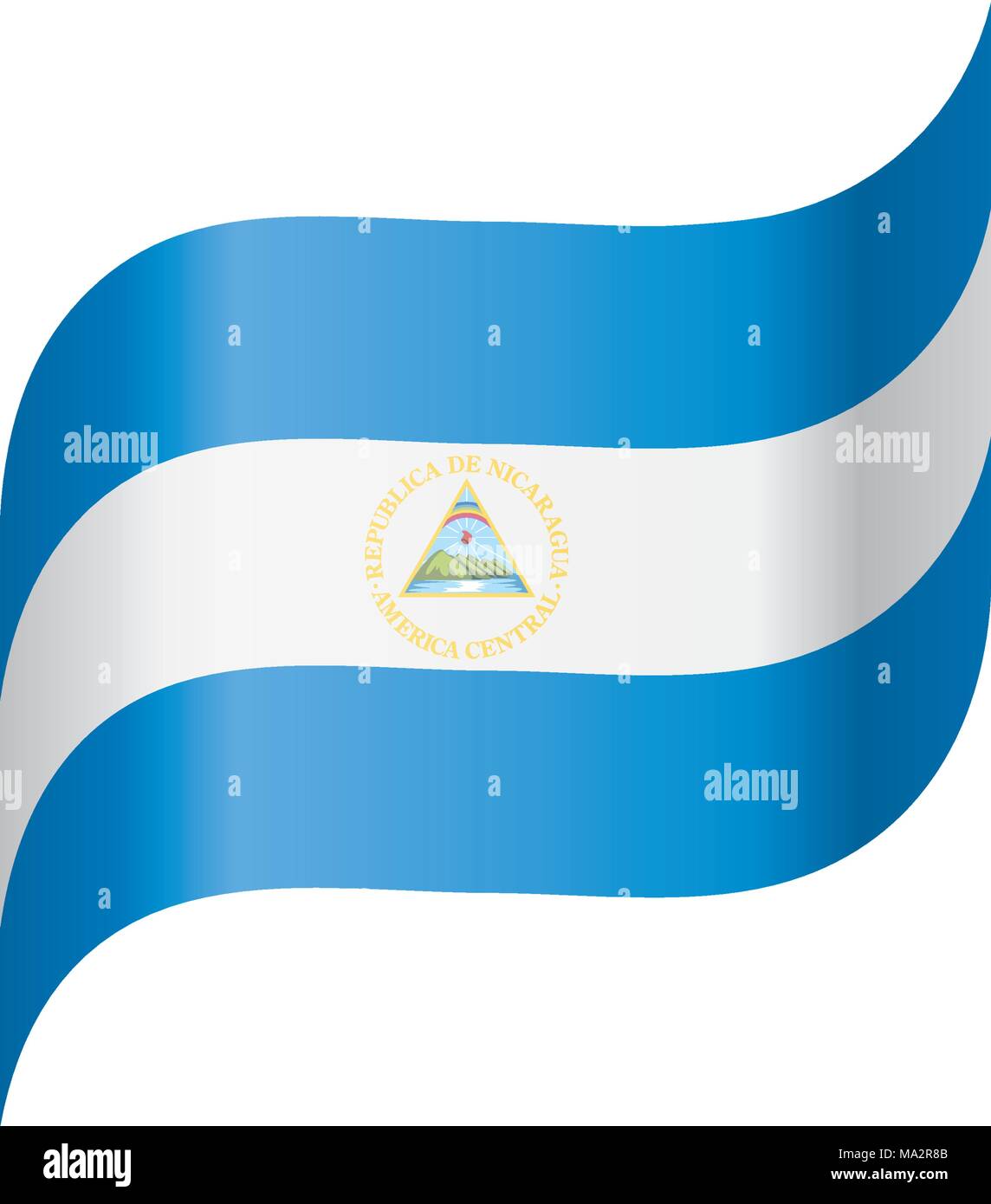 Nicaragua flag, vector illustration Stock Vector Image & Art - Alamy