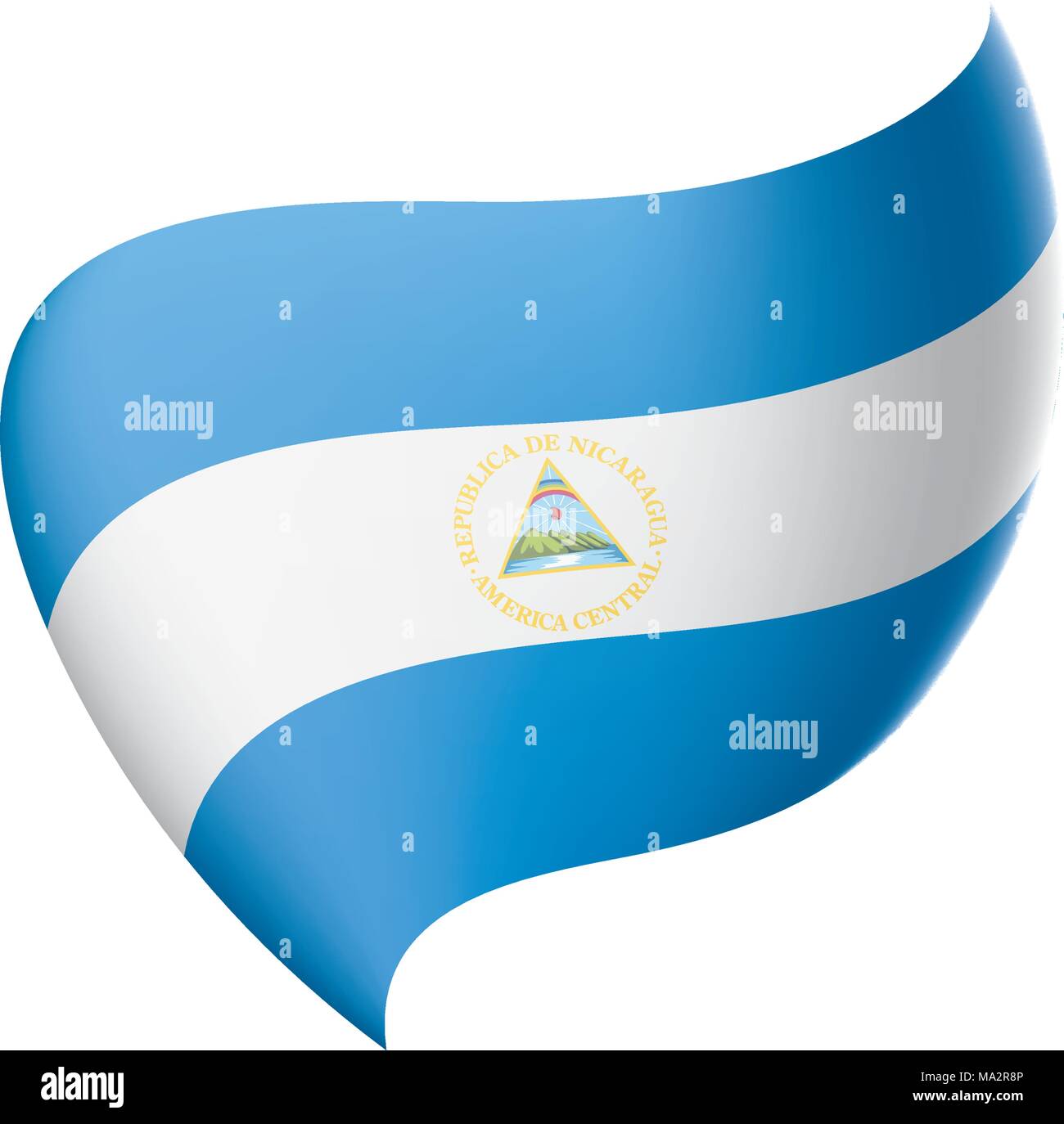 Nicaragua national flag Stock Vector Images - Alamy