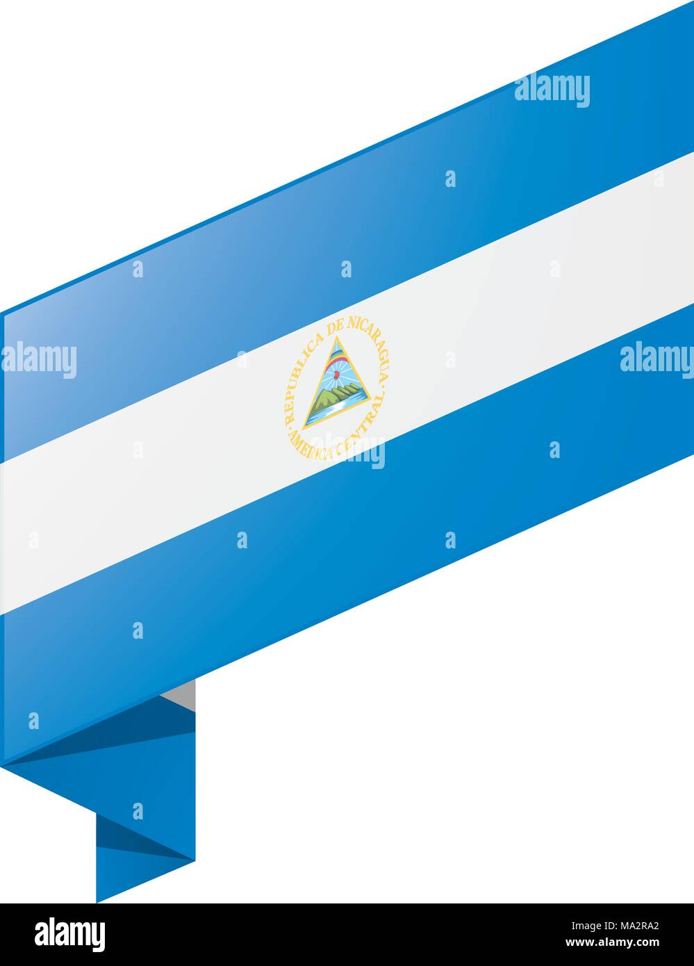 Nicaragua flag, vector illustration Stock Vector Image & Art - Alamy