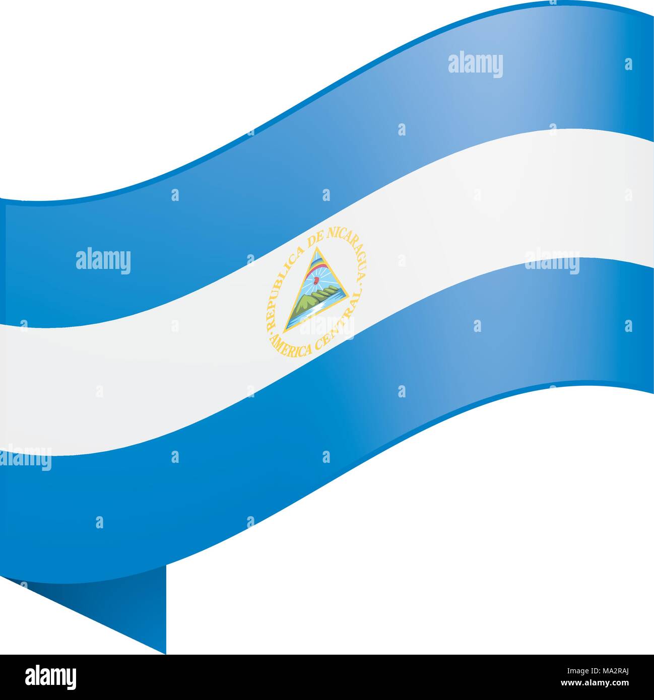 Nicaragua flag, vector illustration Stock Vector Image & Art - Alamy