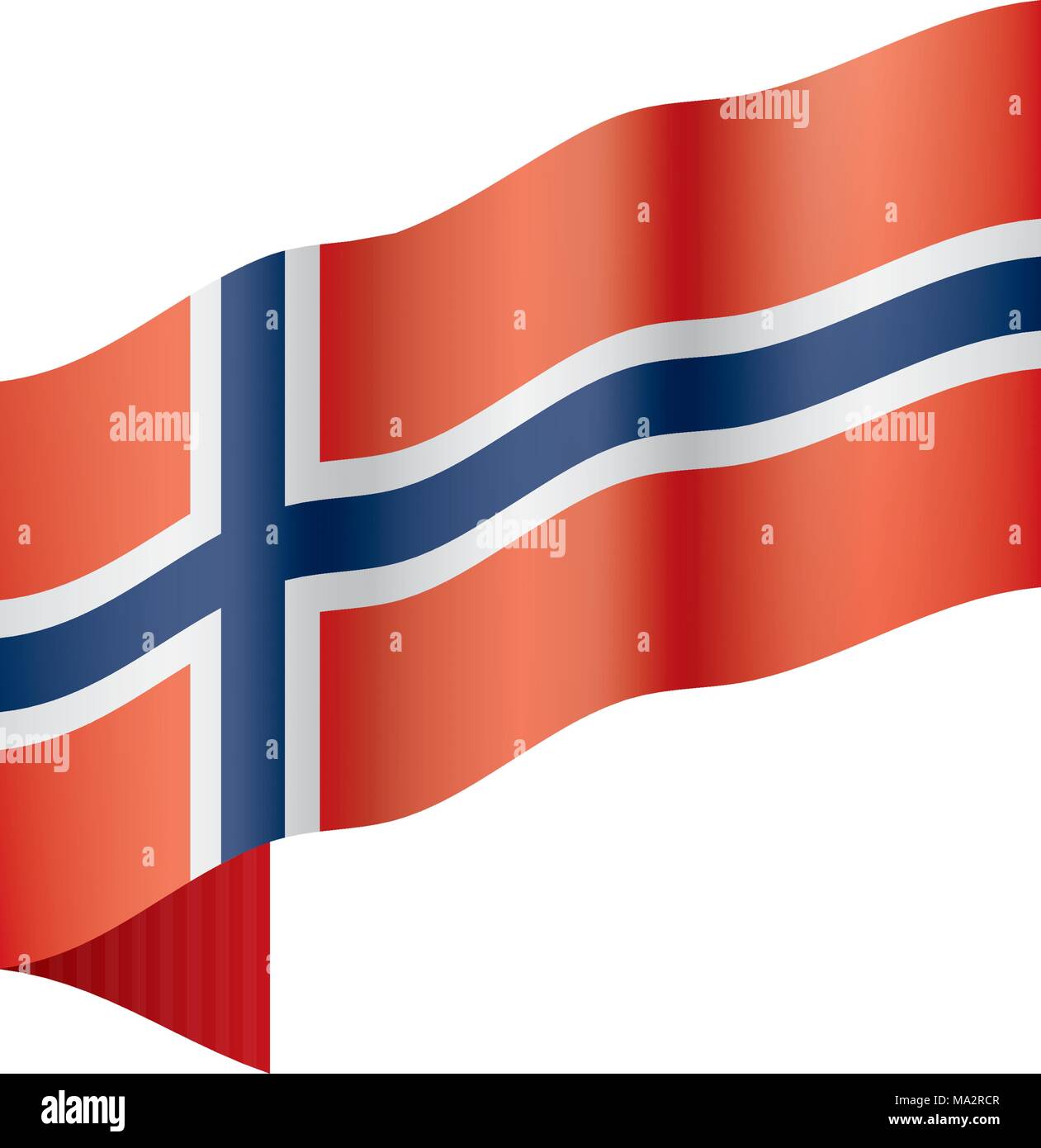 Norway flag, vector illustration Stock Vector Image & Art - Alamy