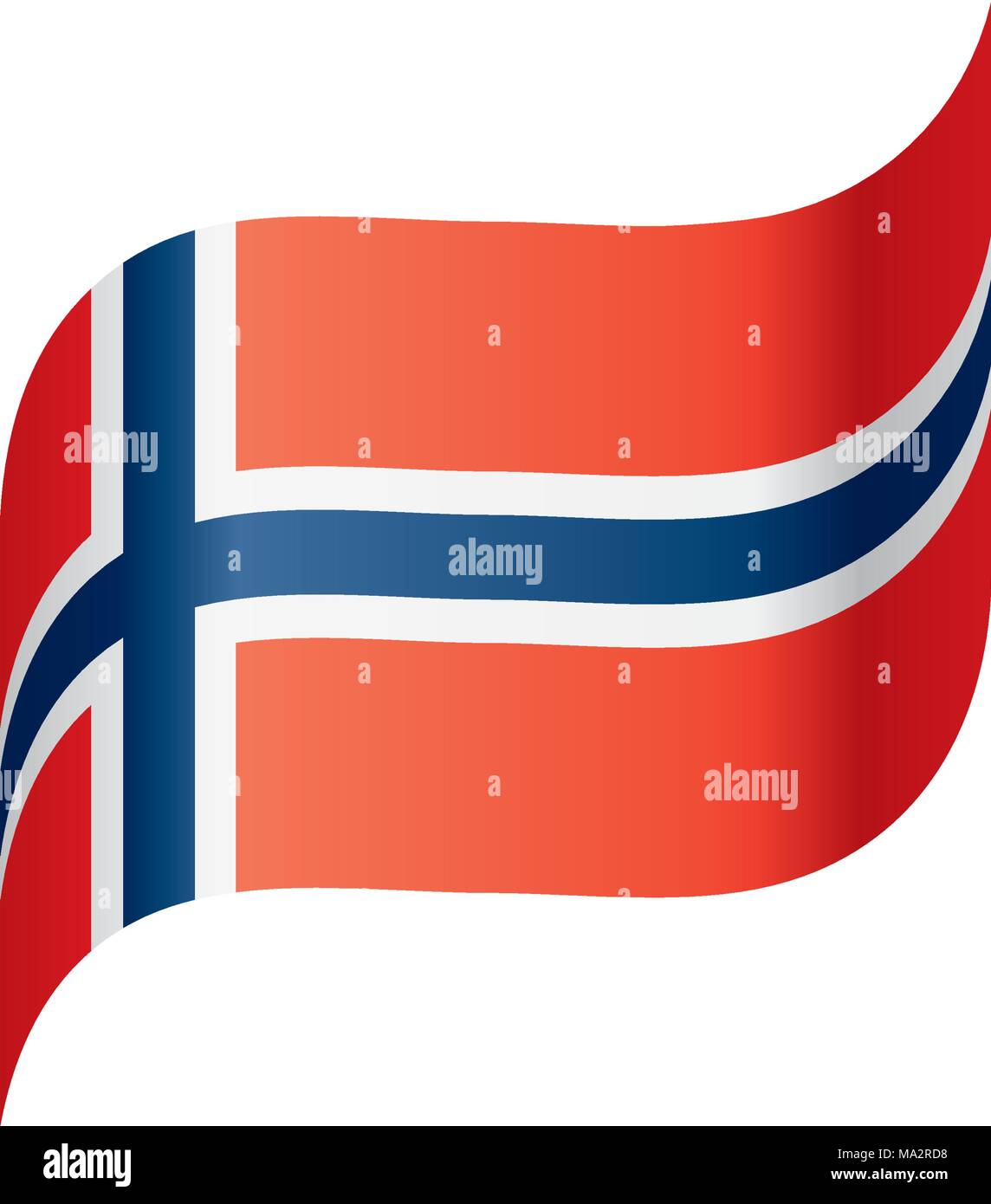 Norway flag, vector illustration Stock Vector Image & Art - Alamy