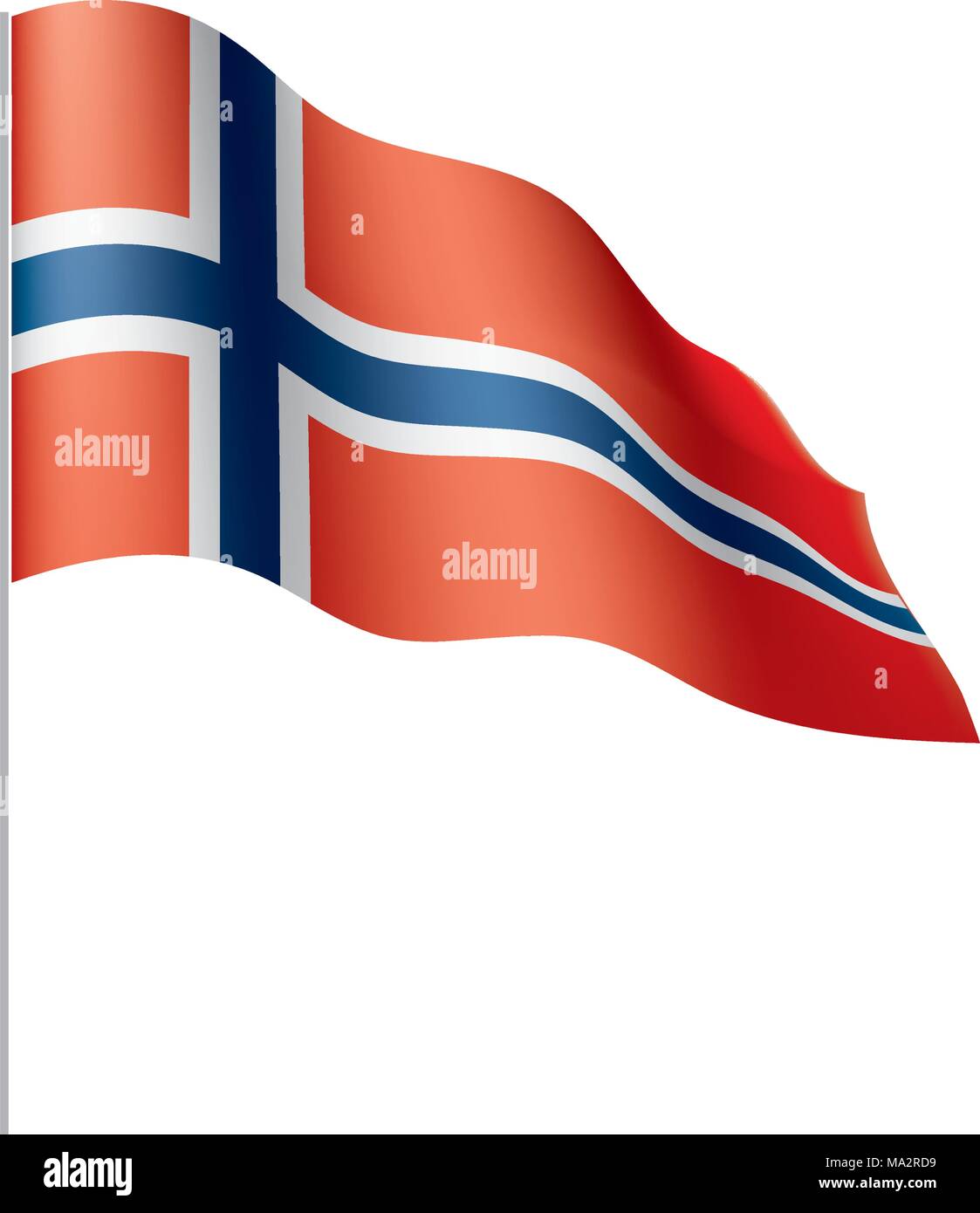 Norway flag, vector illustration Stock Vector Image & Art - Alamy