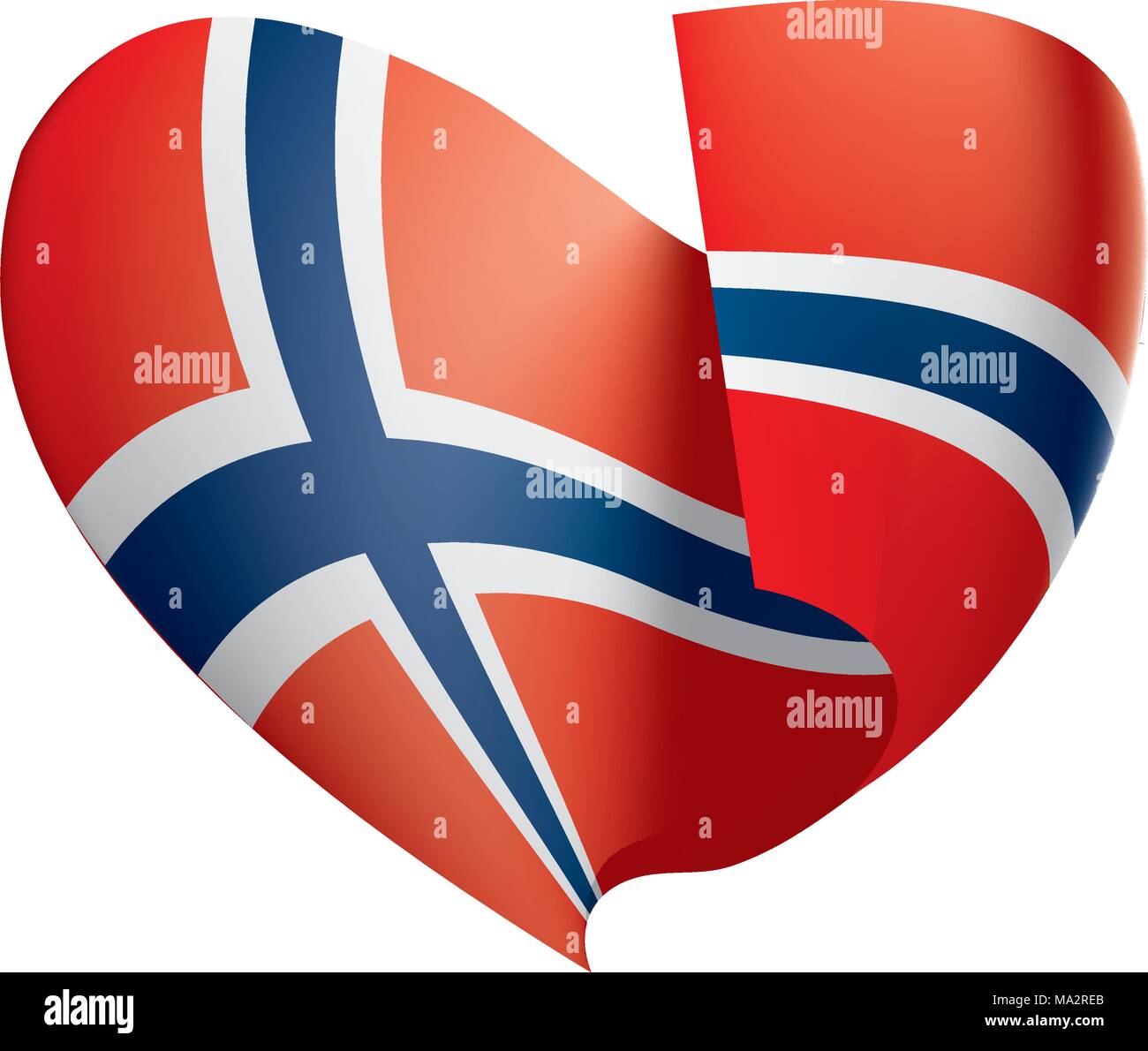 Norway flag, vector illustration Stock Vector Image & Art - Alamy