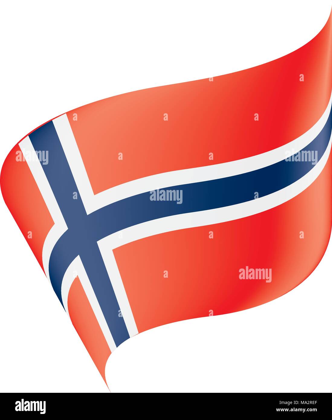 Norway flag, vector illustration Stock Vector Image & Art - Alamy