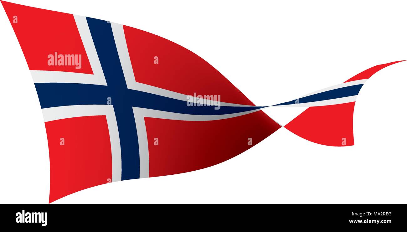Norway flag, vector illustration Stock Vector Image & Art - Alamy