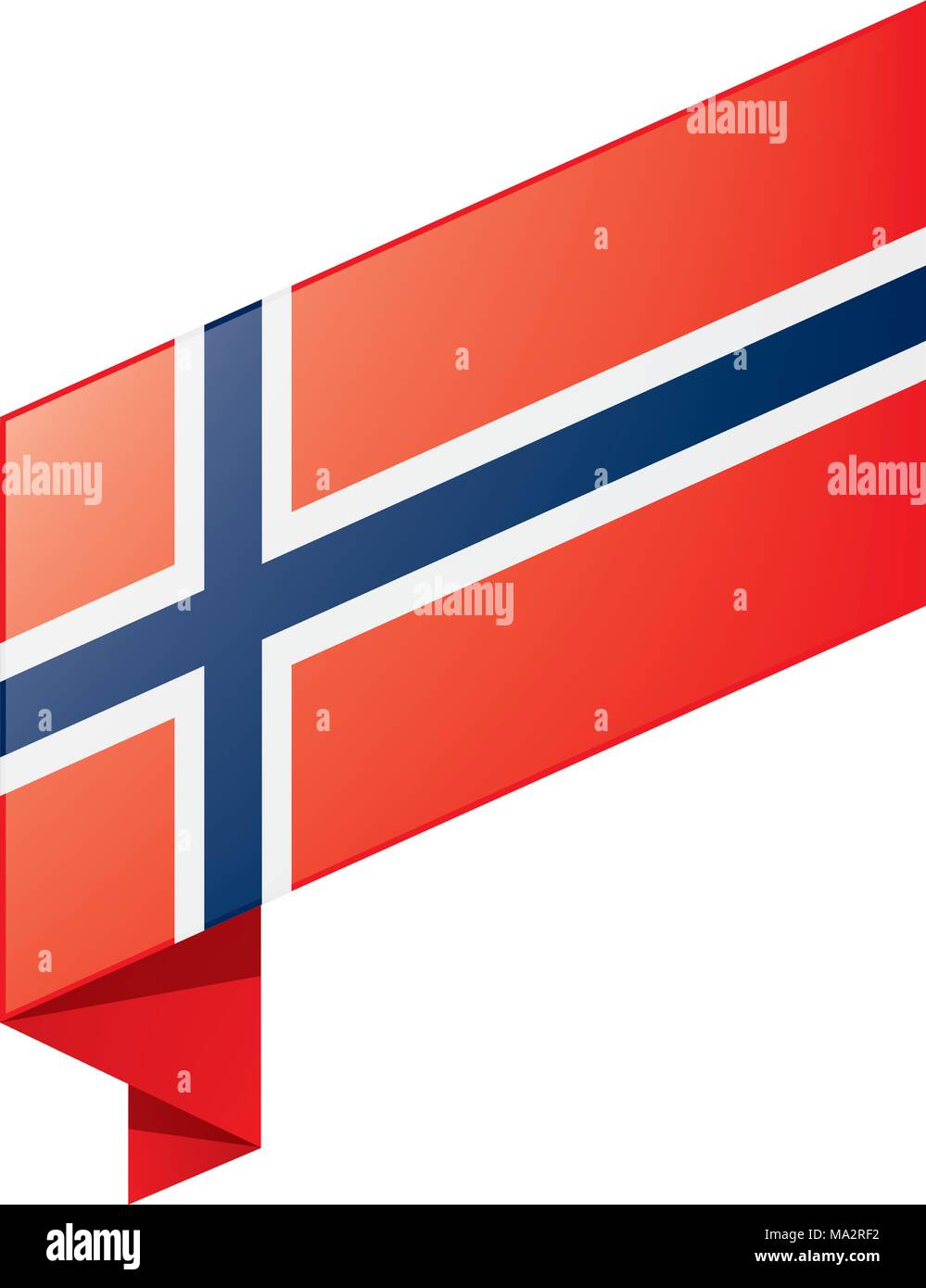 Norway flag, vector illustration Stock Vector Image & Art - Alamy
