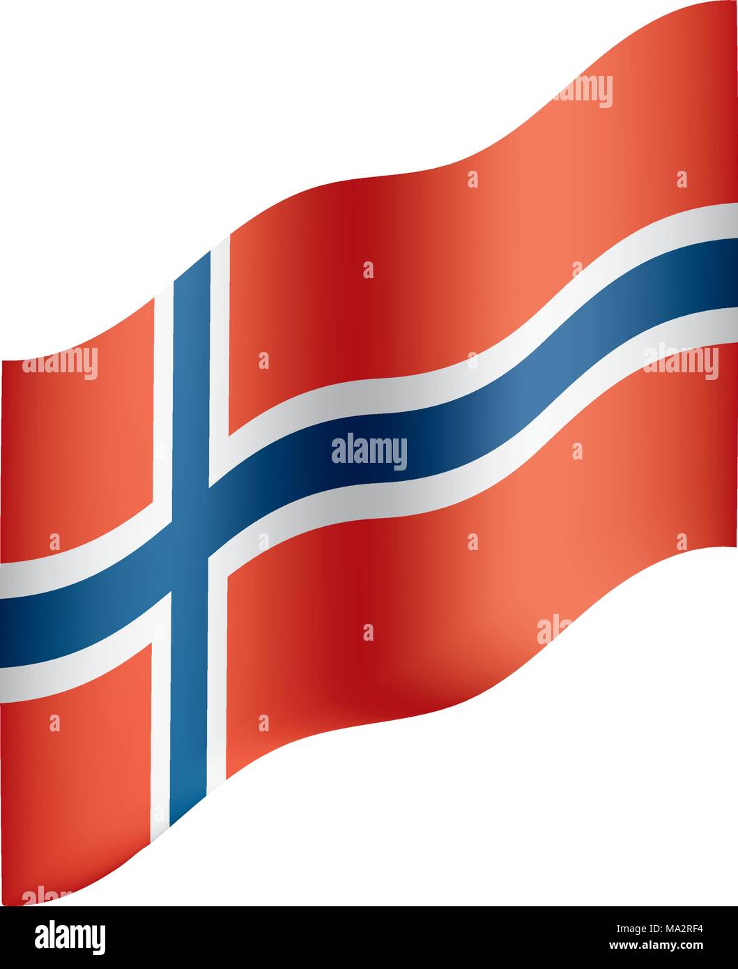 Norway flag, vector illustration Stock Vector Image & Art - Alamy