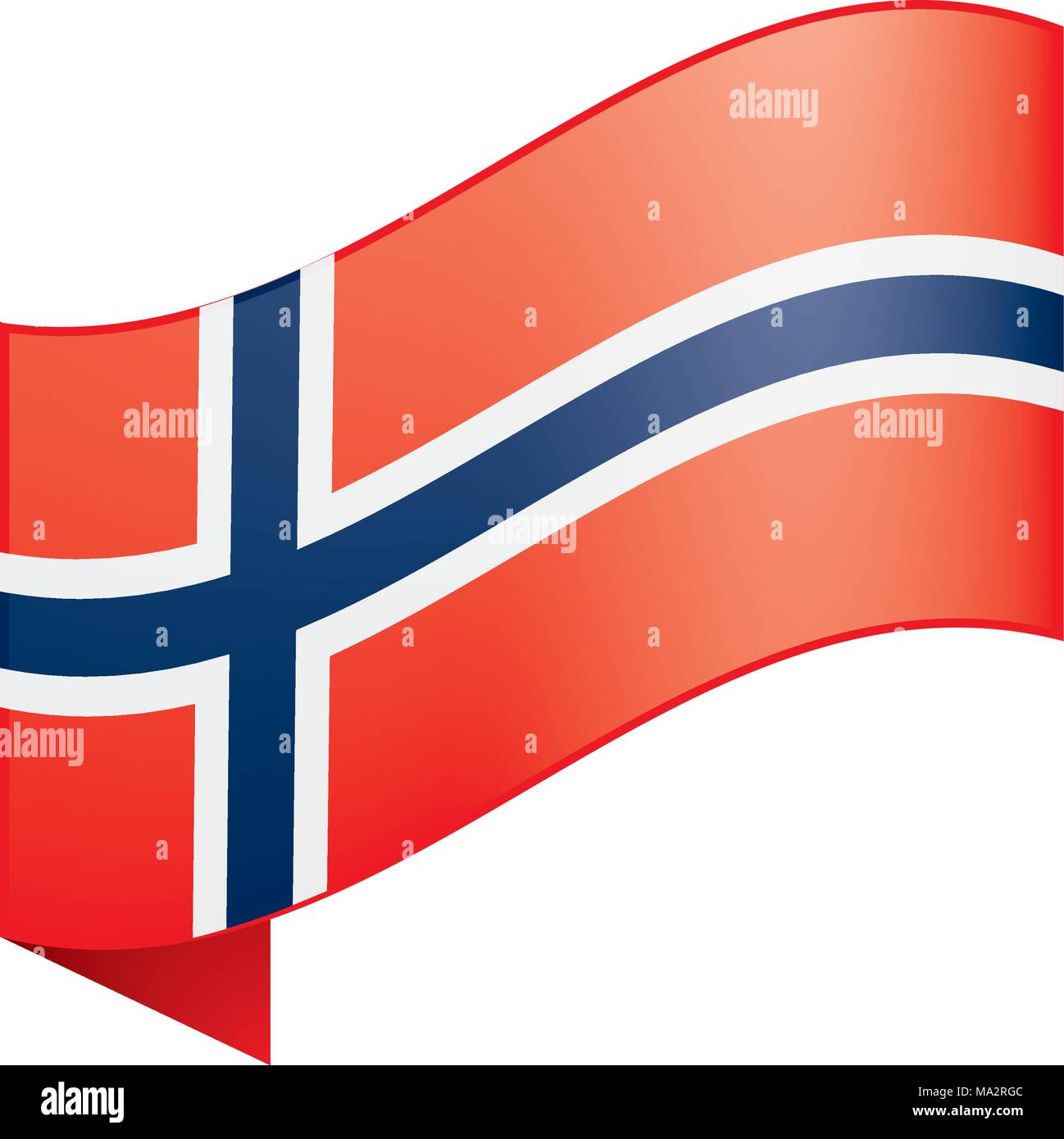 Norway flag, vector illustration Stock Vector Image & Art - Alamy