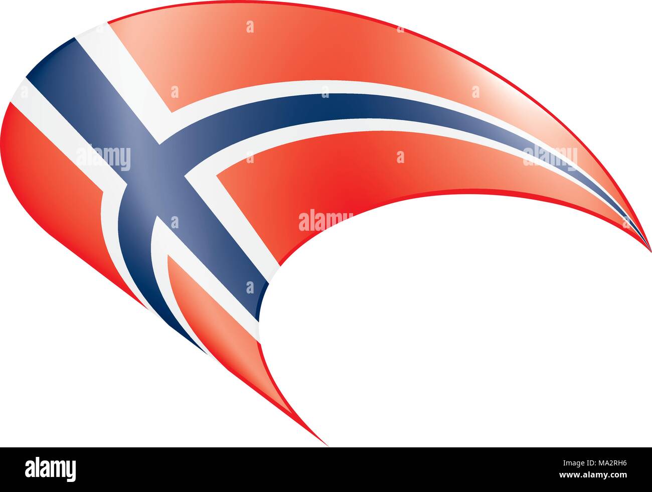 Norway flag, vector illustration Stock Vector Image & Art - Alamy