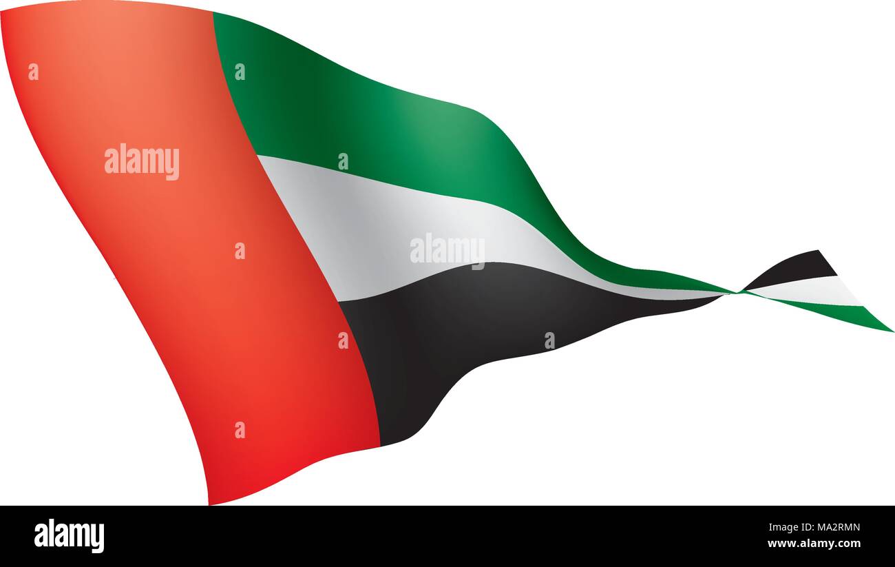 United Arab Emirates flag, vector illustration Stock Vector Image & Art ...