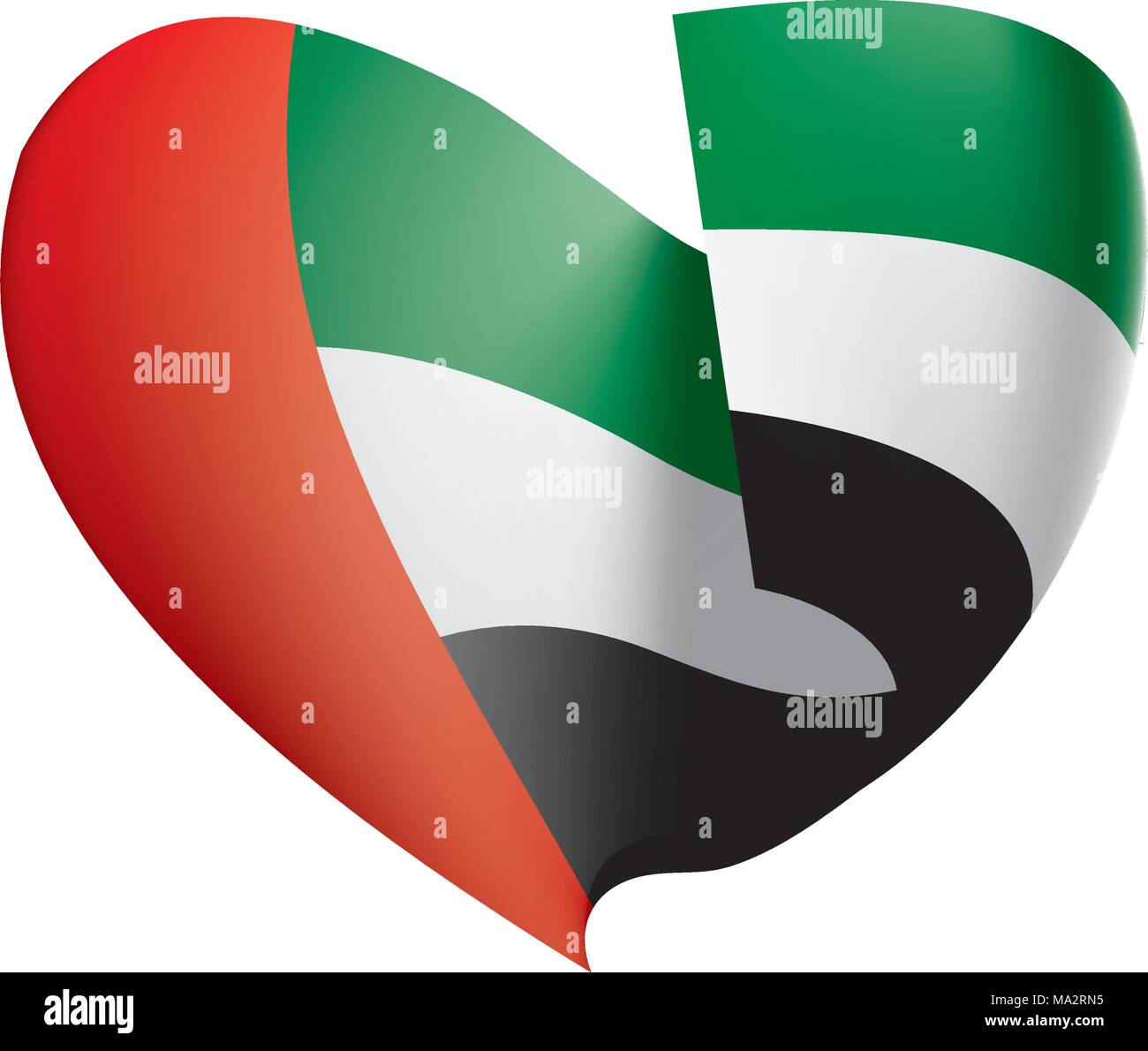 United Arab Emirates flag, vector illustration Stock Vector Image & Art ...