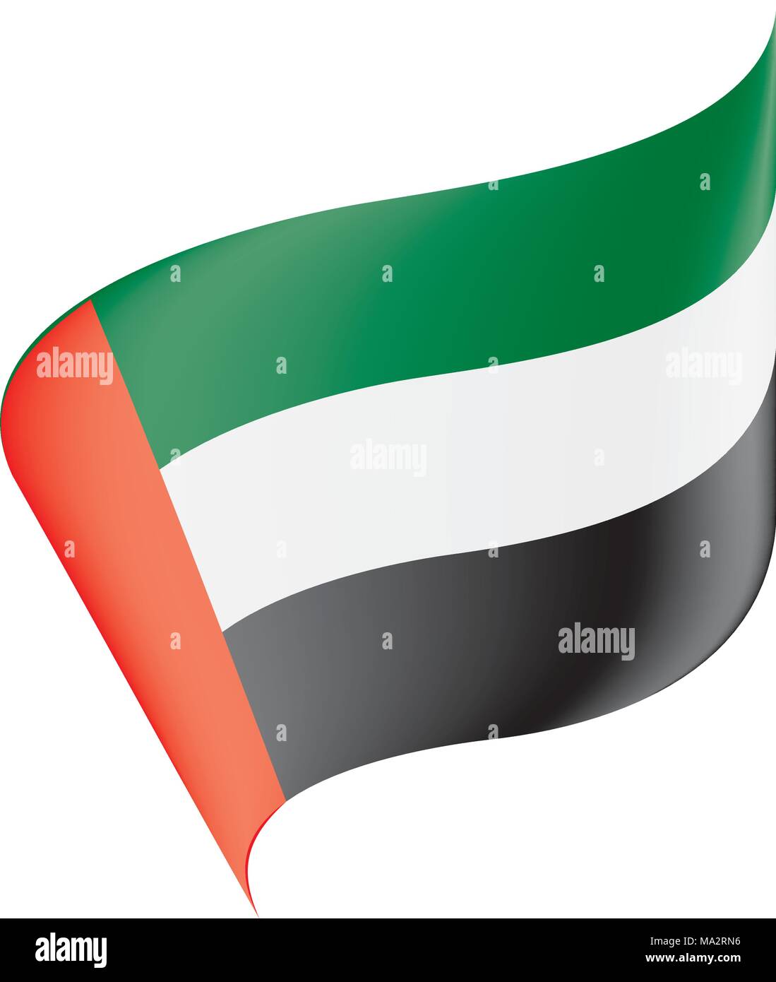 United Arab Emirates flag, vector illustration Stock Vector Image & Art ...