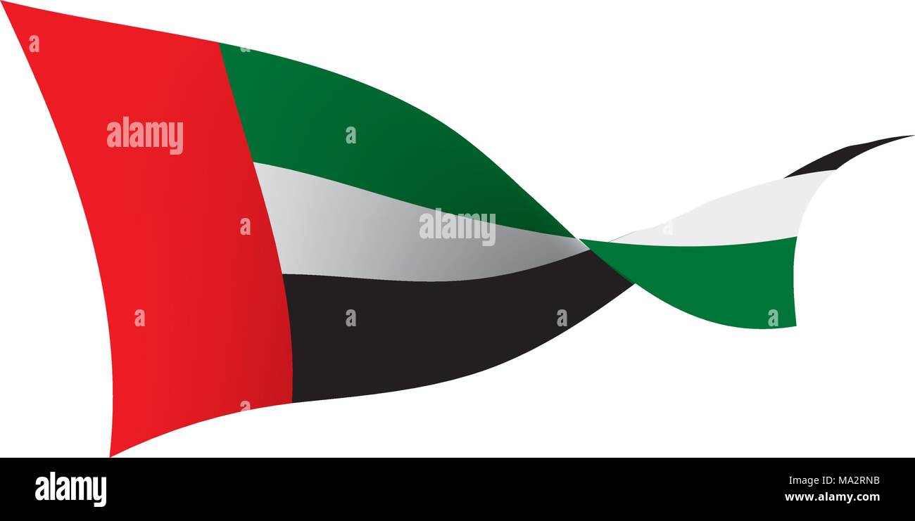 United Arab Emirates flag, vector illustration Stock Vector Image & Art ...