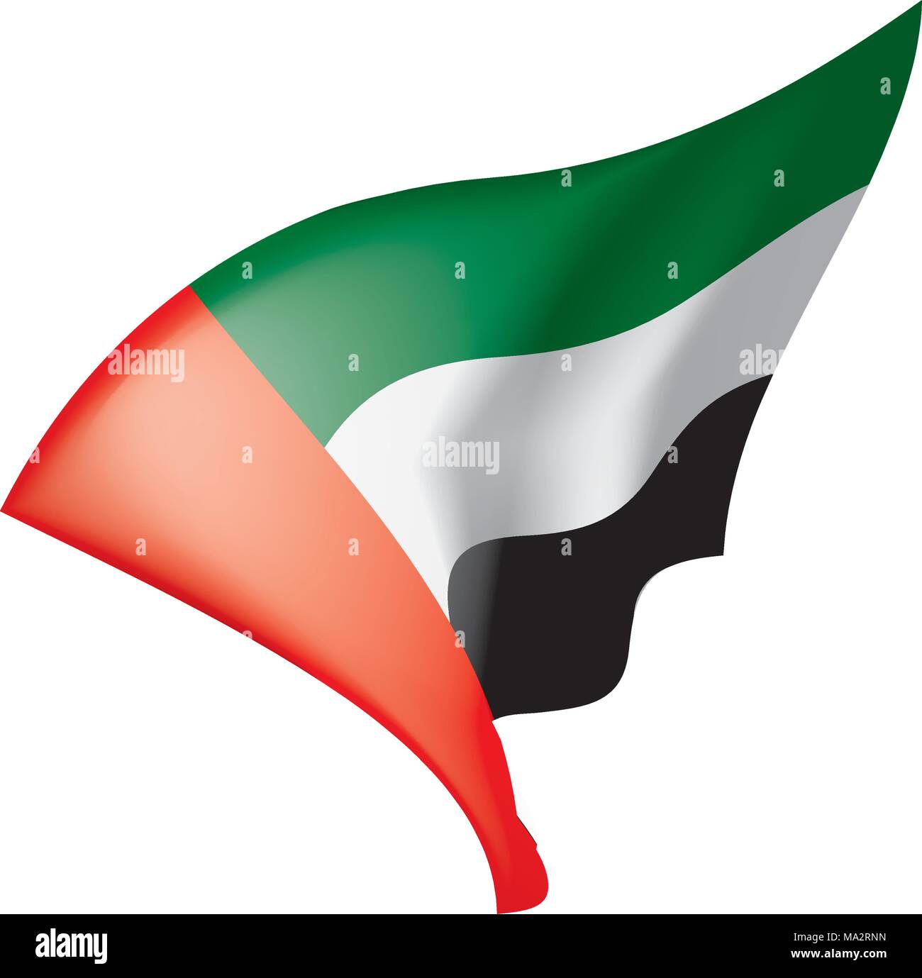 United Arab Emirates flag, vector illustration Stock Vector Image & Art ...