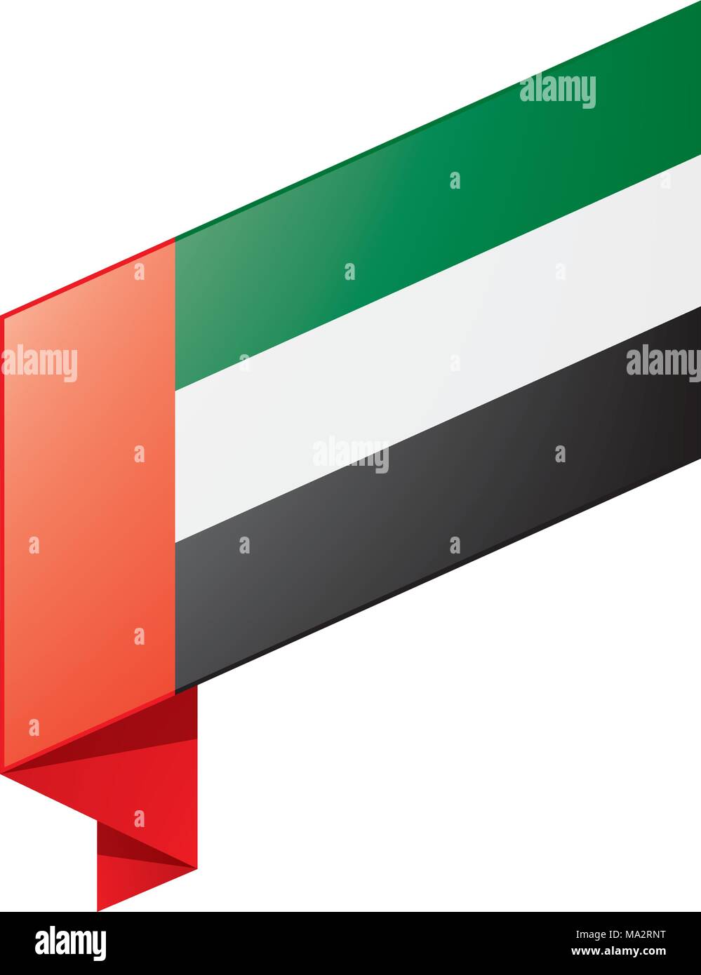 United Arab Emirates flag, vector illustration Stock Vector Image & Art ...