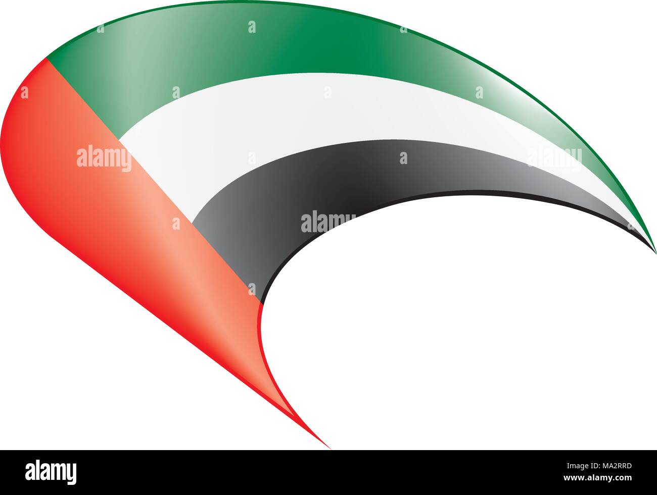 United Arab Emirates flag, vector illustration Stock Vector Image & Art ...