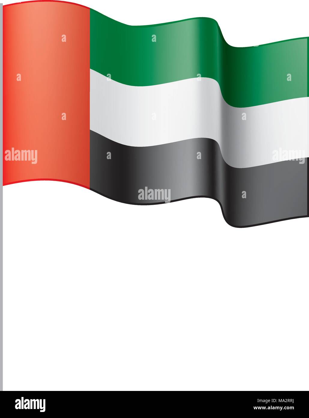 United Arab Emirates flag, vector illustration Stock Vector Image & Art ...