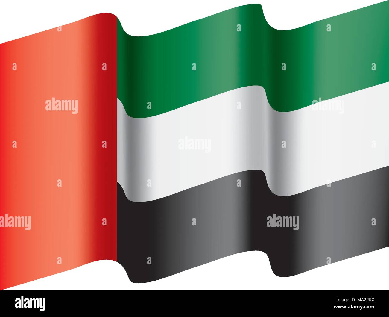 United Arab Emirates Flag Vector Illustration Stock Vector Image And Art