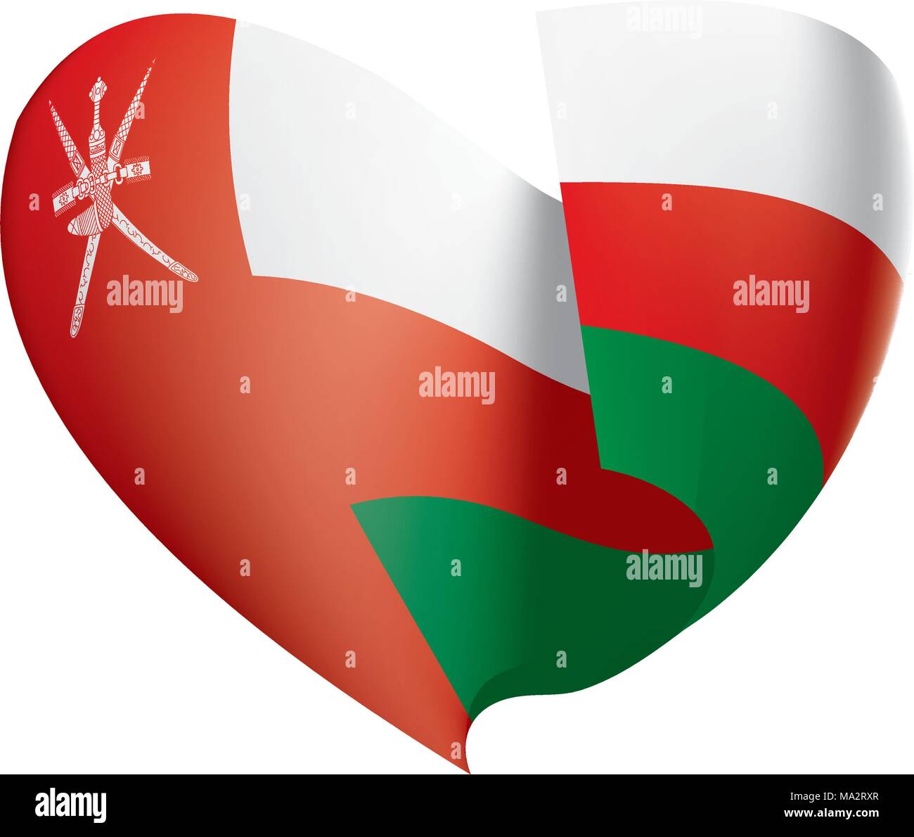 Oman flag, vector illustration Stock Vector Image & Art - Alamy