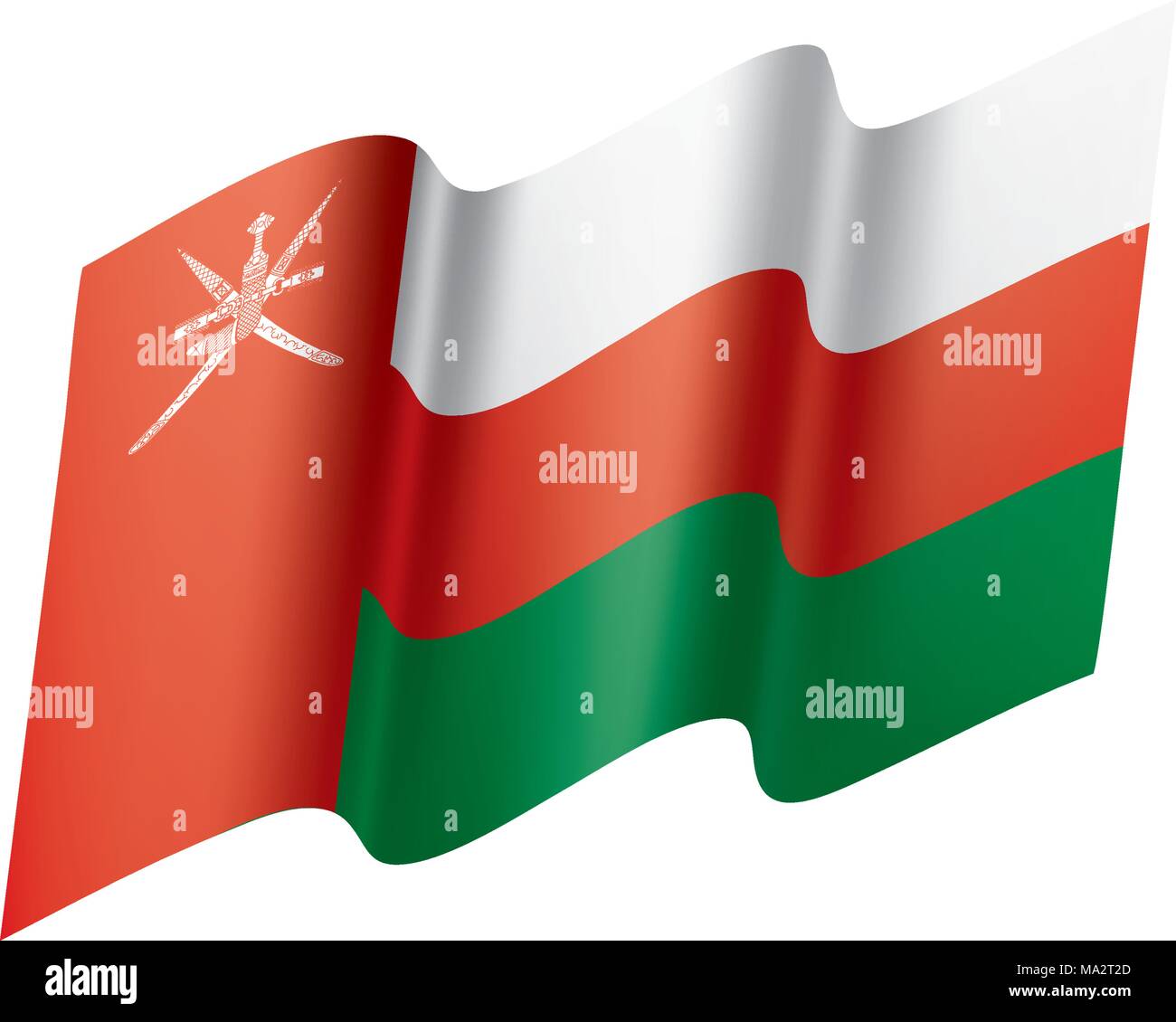 Oman flag, vector illustration Stock Vector Image & Art - Alamy