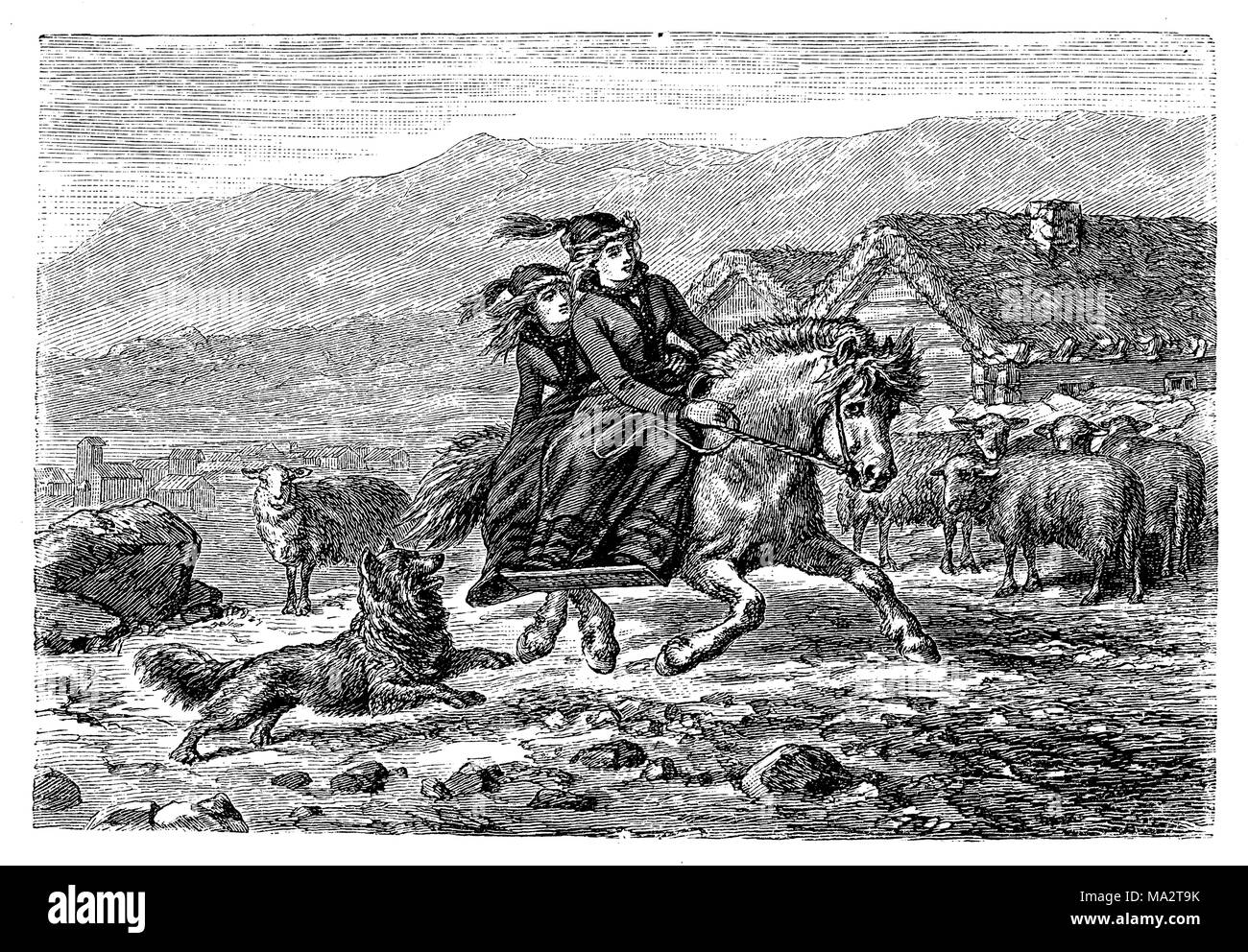 Pony riding Cut Out Stock Images & Pictures - Alamy