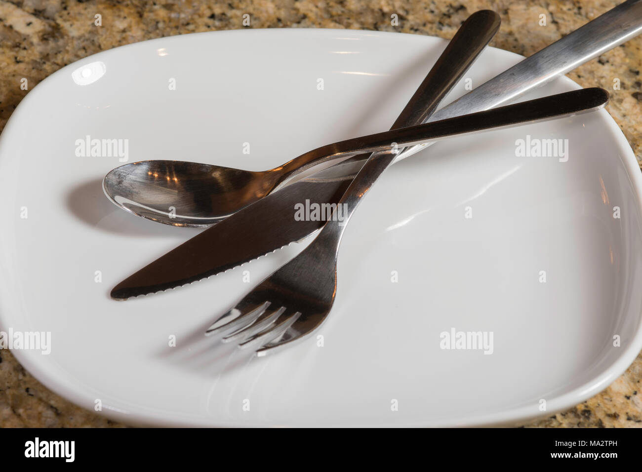 Empty breakfast plate hi-res stock photography and images - Alamy