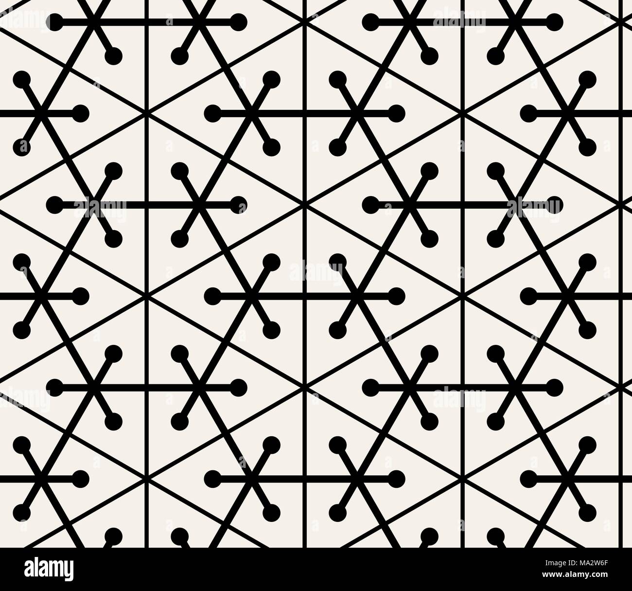 Seamless vector monochrome geometric Stock Vector Images - Alamy