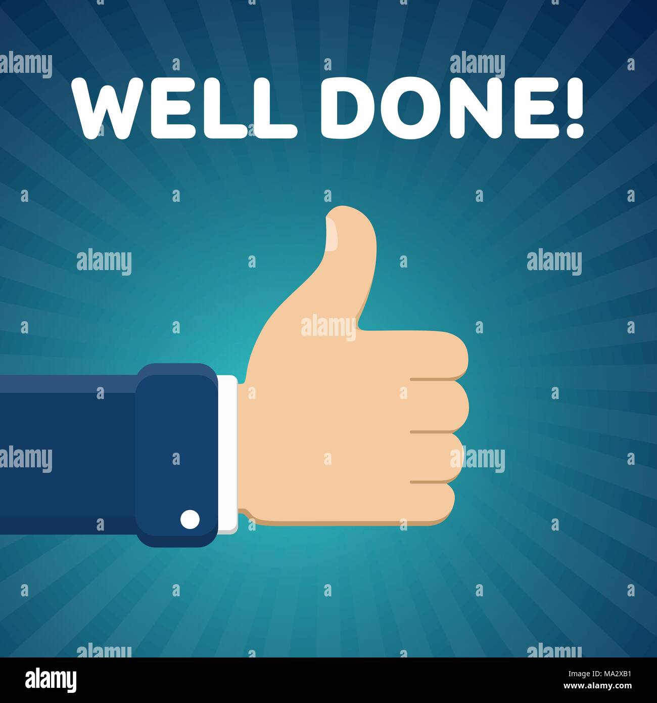 Thumb up symbol, finger up icon vector illustration. Like sign Stock ...