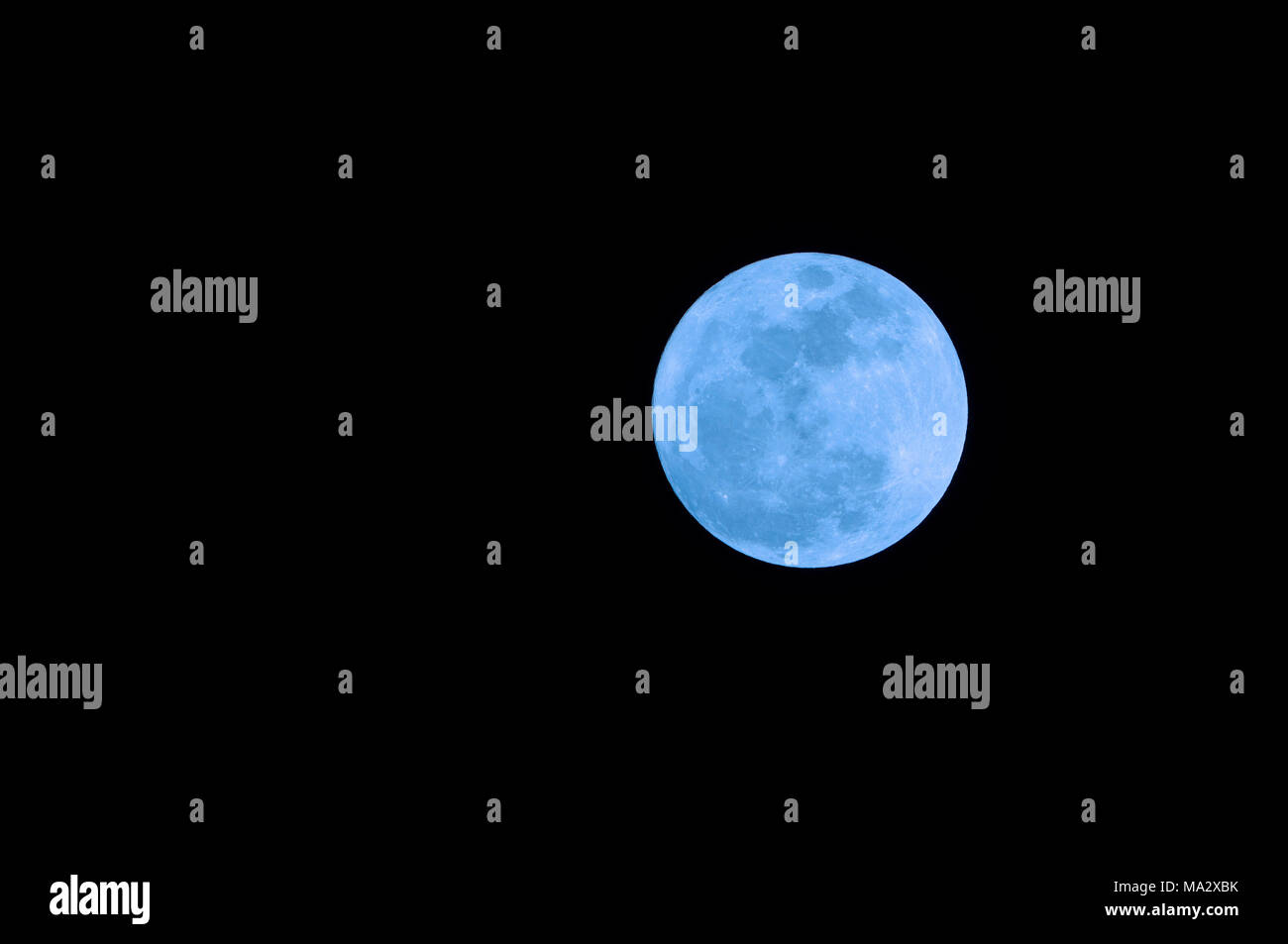 Blue moon firmament sky hi-res stock photography and images - Alamy