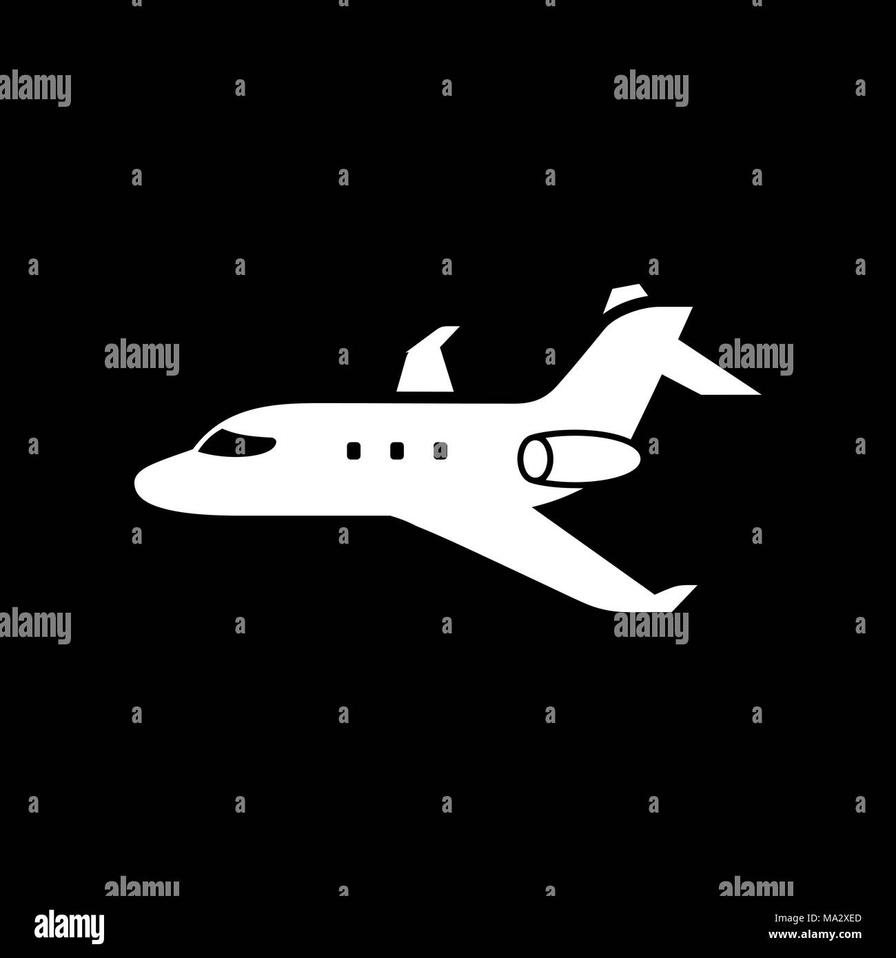 Plane icon simple flat vector illustration Stock Vector Image & Art - Alamy