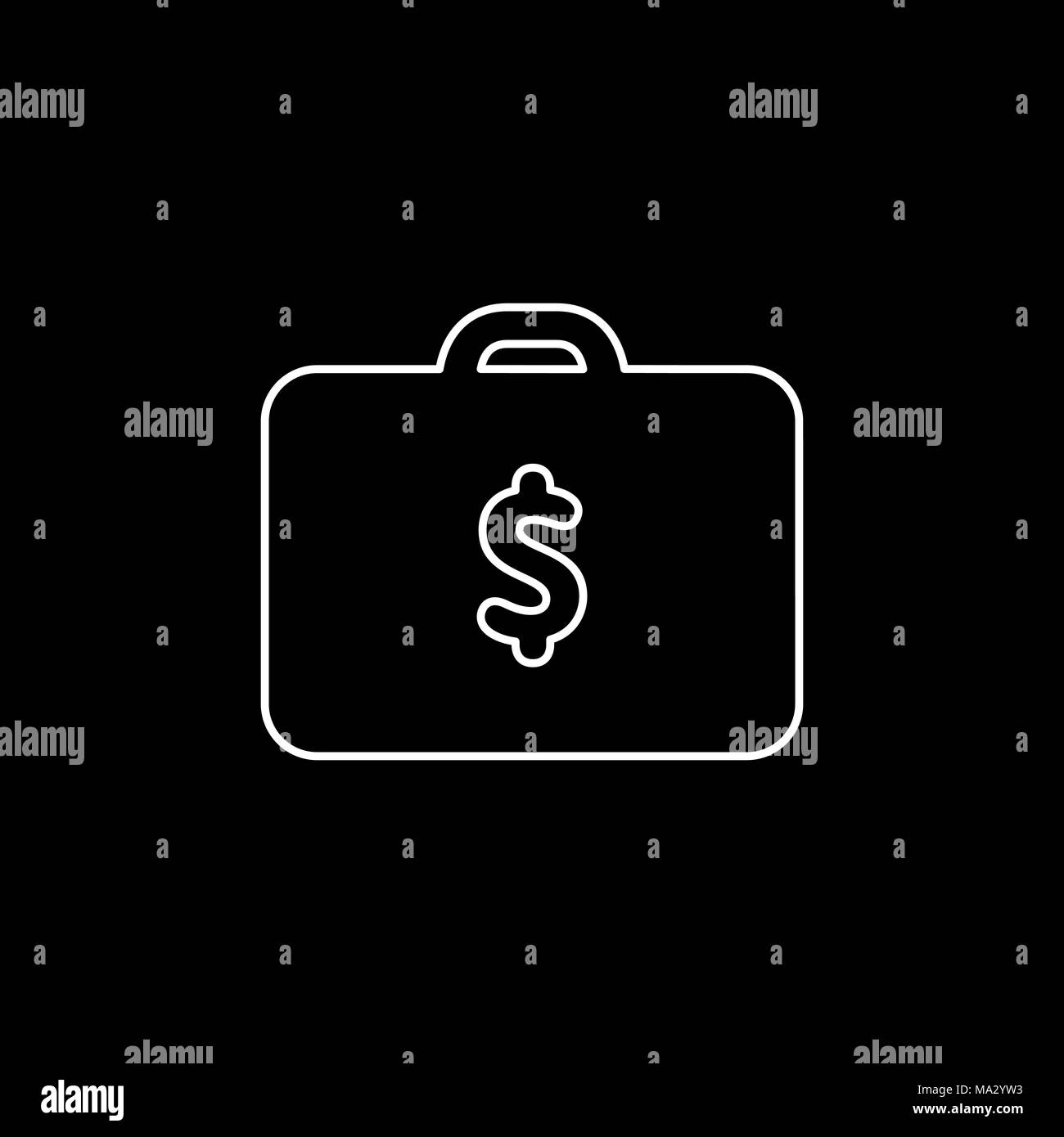 Money case icon flat style simple vector illustration Stock Vector ...