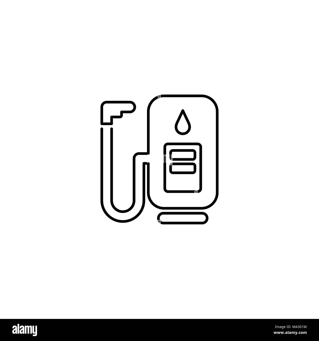 Station service fuel icon vector Stock Vector Images - Alamy