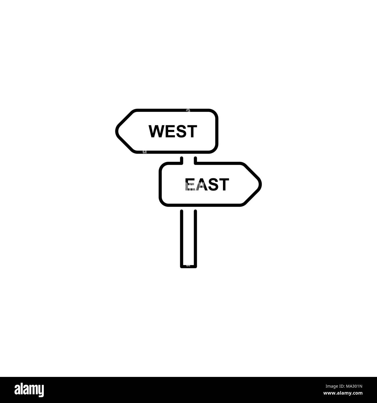 Directional Sign Stock Vector Images - Alamy