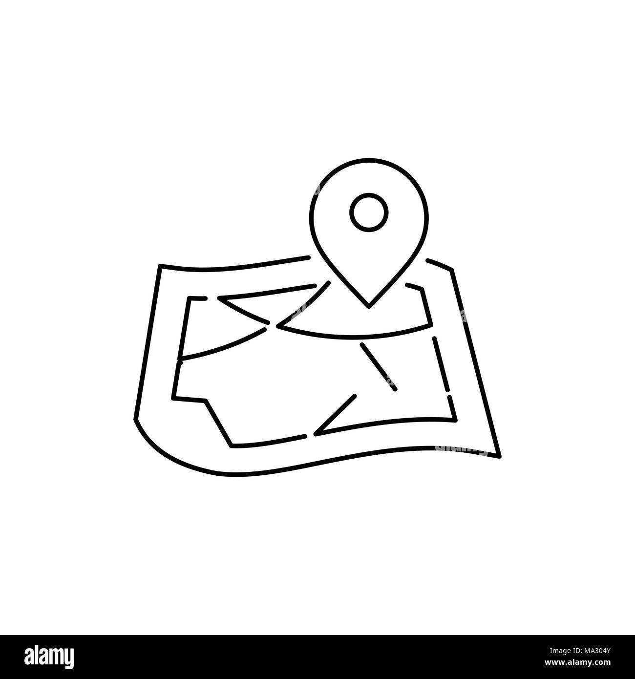 Map pictogram hi-res stock photography and images - Alamy