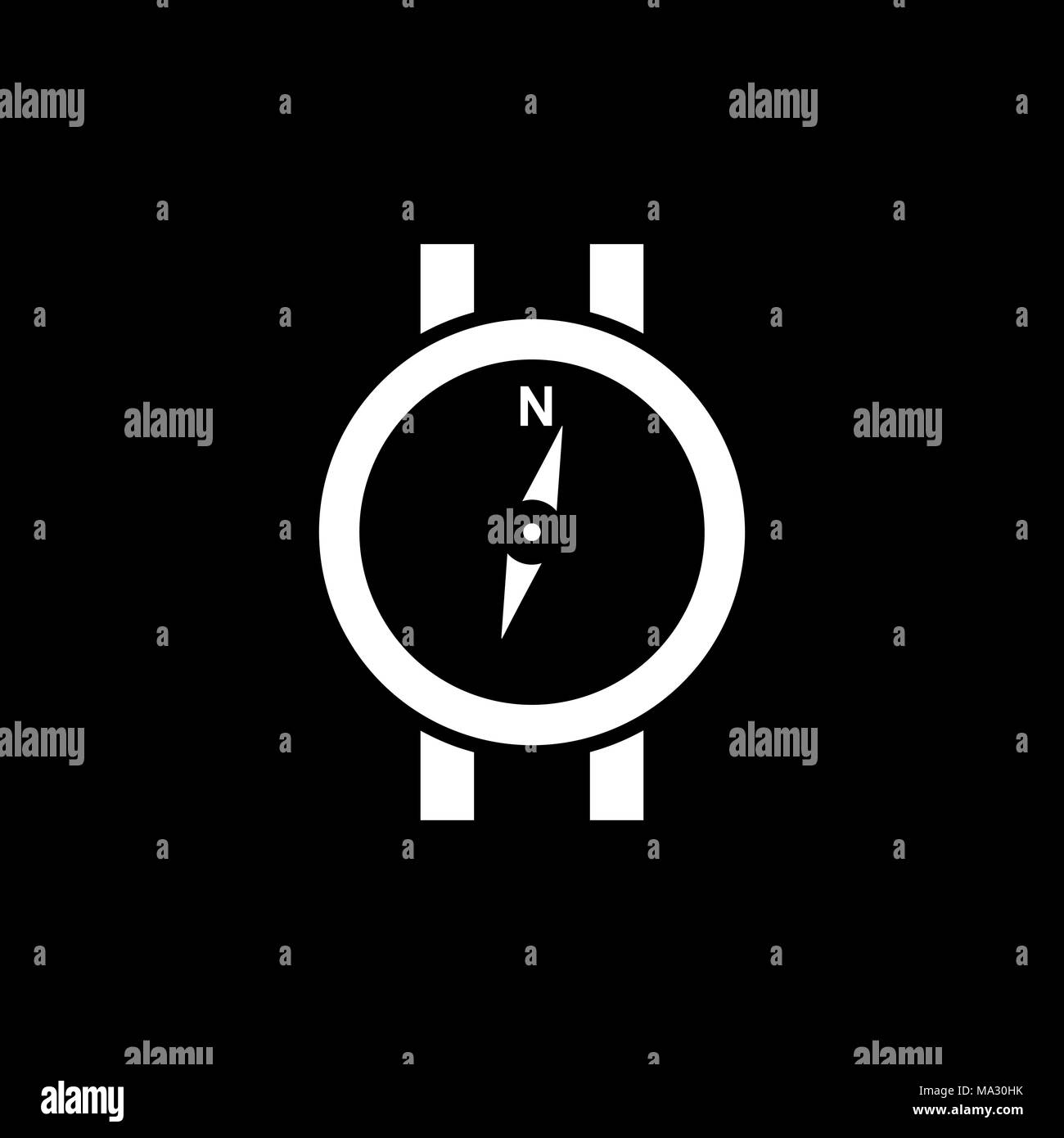 Orientation compass Black and White Stock Photos & Images - Alamy