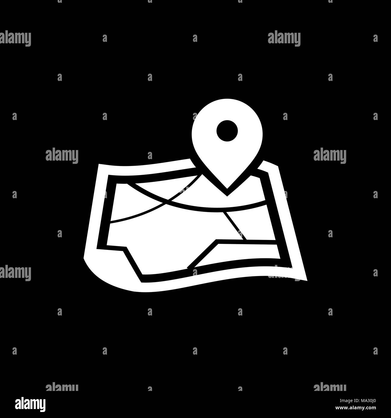 Map pictogram hi-res stock photography and images - Alamy