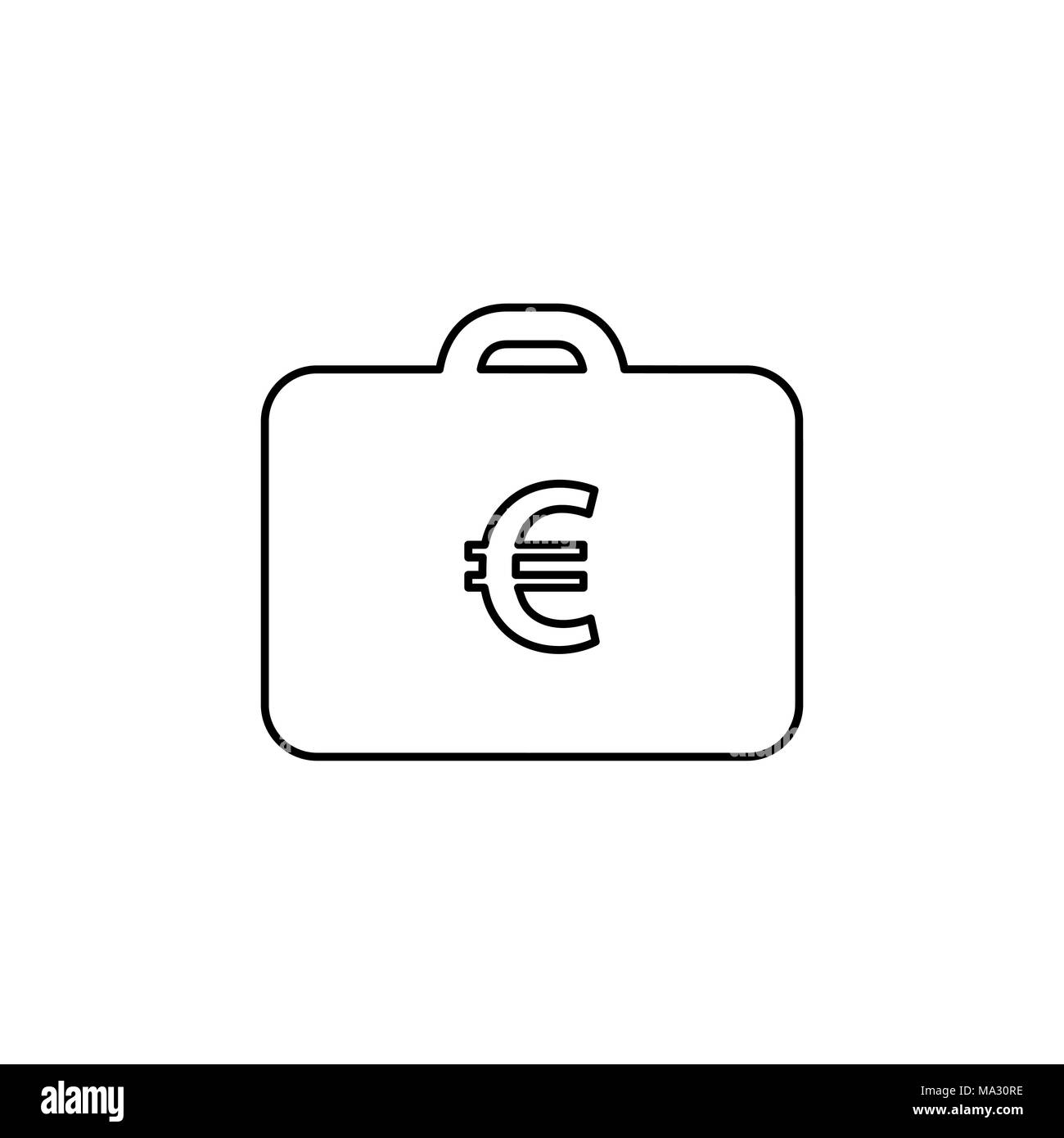 Money case icon flat style simple vector illustration Stock Vector ...