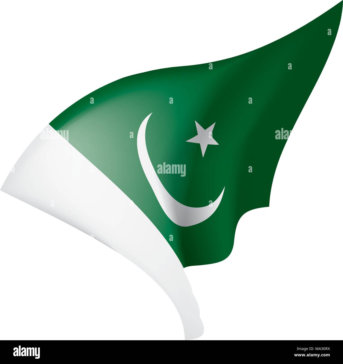Pakistan flag, vector illustration Stock Vector Image & Art - Alamy
